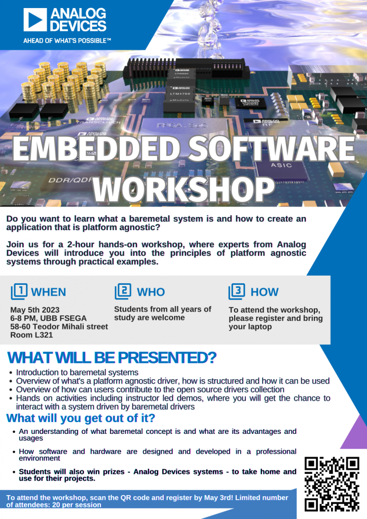 Analog Devices Workshops: 3D-Machine Vision and Embedded Software | Facultatea de Matematică și ...
