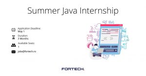 Fortech Summer Internship 2020 | Matematika és Informatika Kar