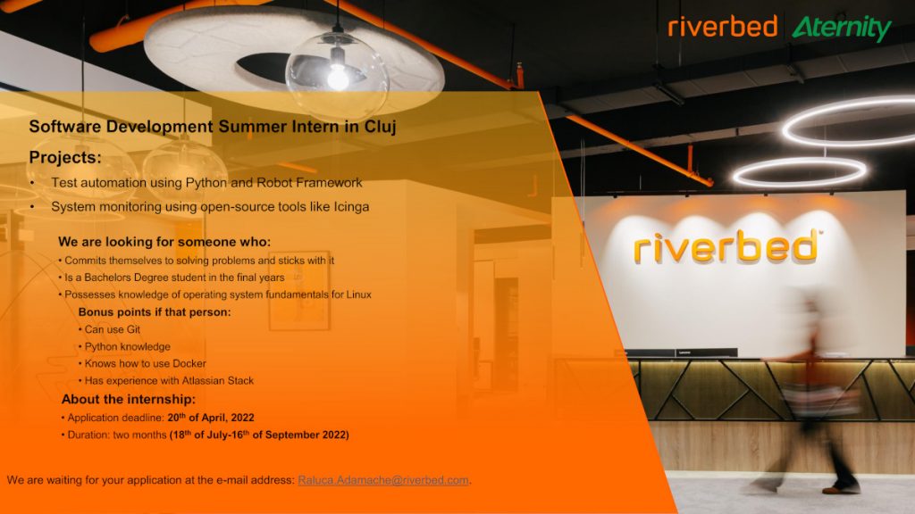 Riverbed Internship 2022 | Facultatea de Matematică și Informatică